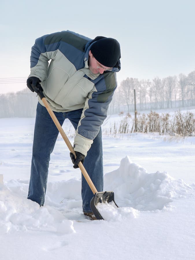 Clearing of snow stock image. Image of winter, weather - 84280213