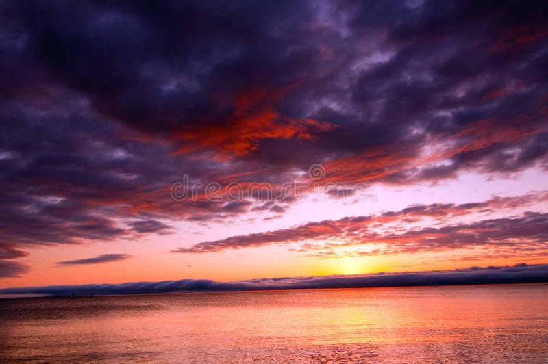 Clearing storm stock photo. Image of ocean, ripples, view - 15373818