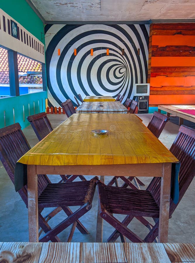 Clearing the Table before the Cafe Opens Stock Image - Image of opens ...