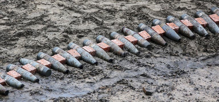 Clearing of Unexploded Ordnance after a Battle in a War, Undermining ...