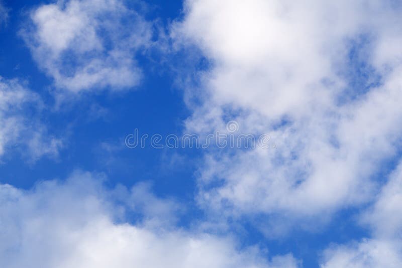 Clearing Up Blue Sky and White Clouds. Stock Image - Image of cloudy ...