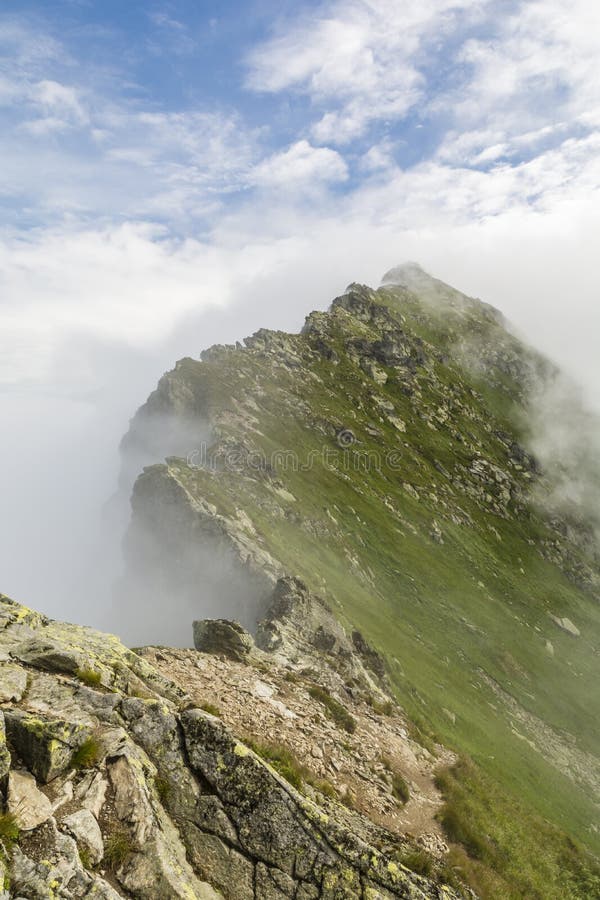 It is Clearing Up Over the Ridge Stock Photo - Image of mountain ...