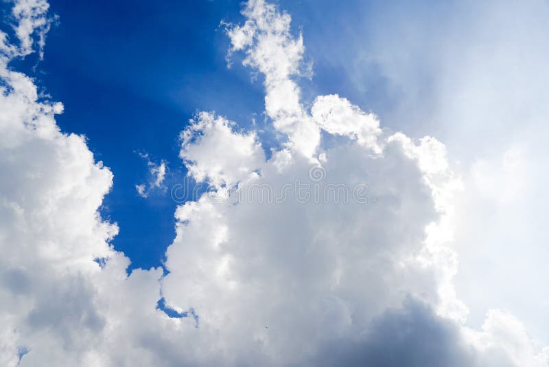 Clearly Beautiful Blue Sky with Unique Cloud Stock Photo - Image of ...