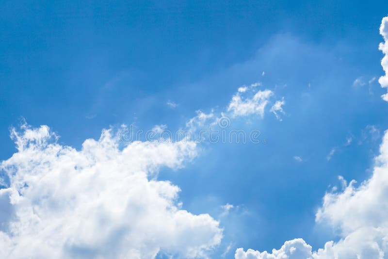 Clearly Beautiful Blue Sky with Unique Cloud Stock Photo - Image of ...