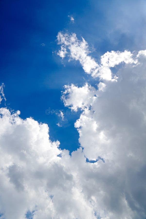Clearly Beautiful Blue Sky with Unique Cloud Stock Image - Image of ...