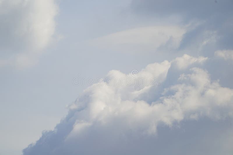 Unique Cloud Motif in the Blue Sky Stock Photo - Image of cloud, shape ...