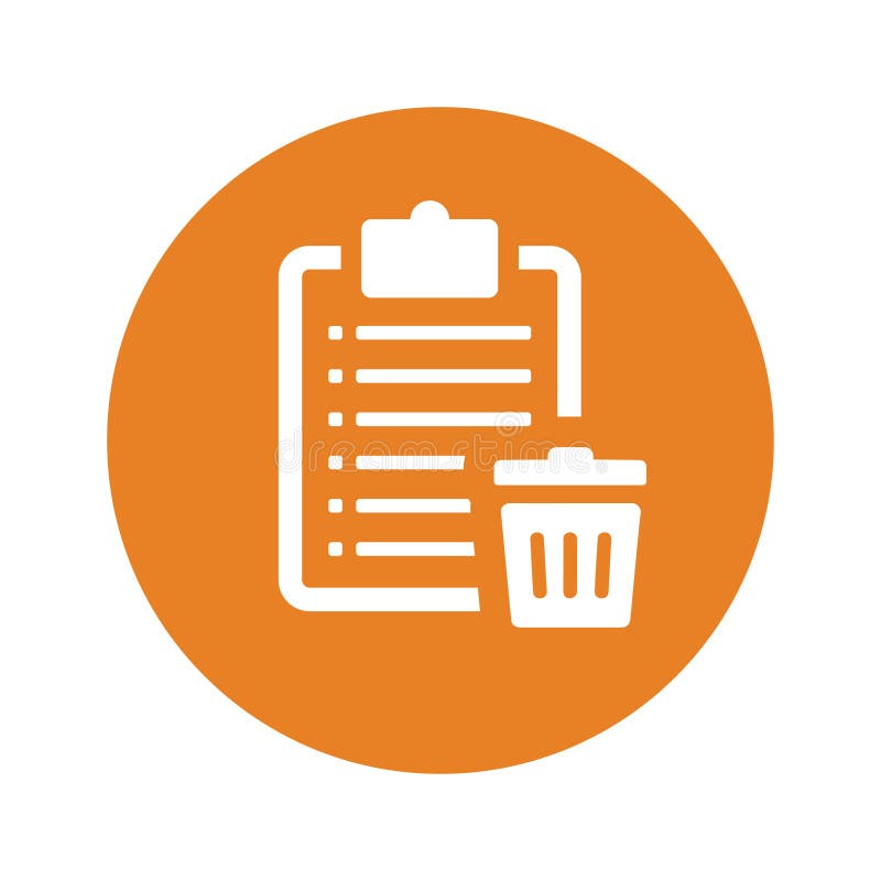 Cleartext, Delete Icon. Orange Color Vector EPS Stock Vector ...