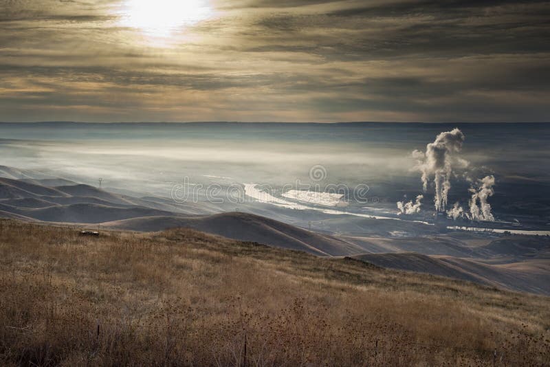 Clearwater paper mill stock photo. Image of pollution - 18715256