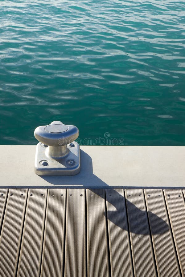 Cleat for Mooring Boats. Space for Text Insertion Stock Photo - Image ...