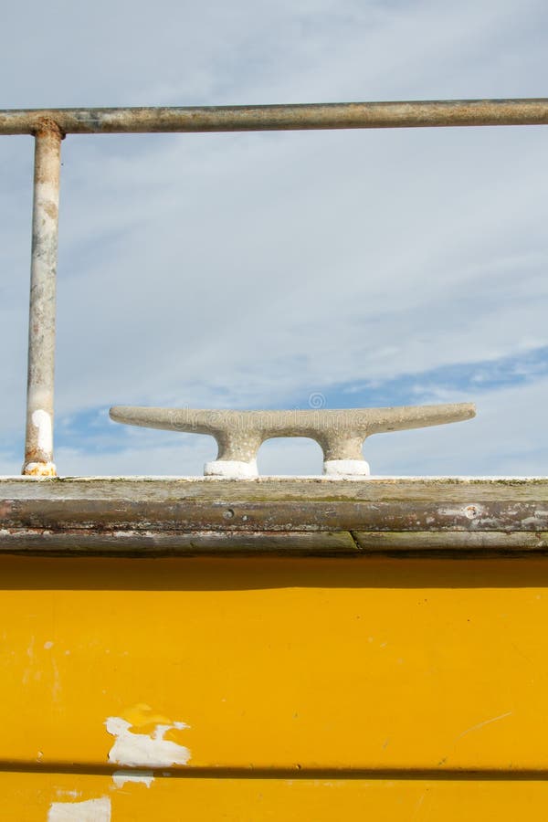 Cleat and rail. stock photo. Image of cleat, blue, chandlery - 26380150