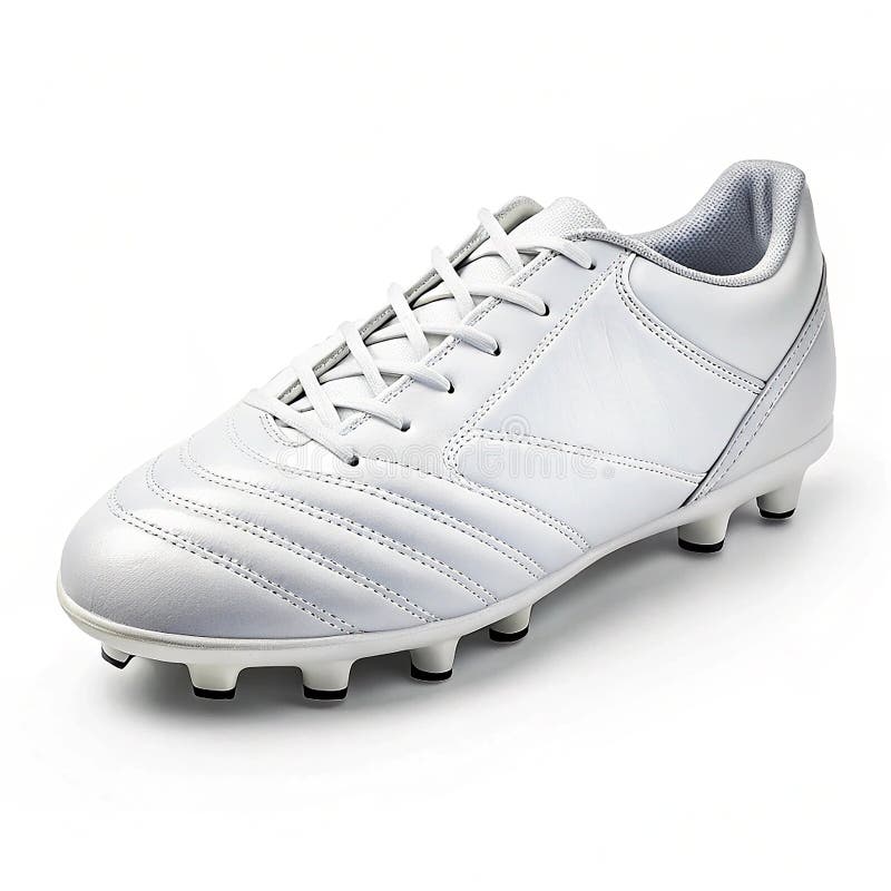 Cleated Football Boot Isolated on White Background Stock Illustration ...