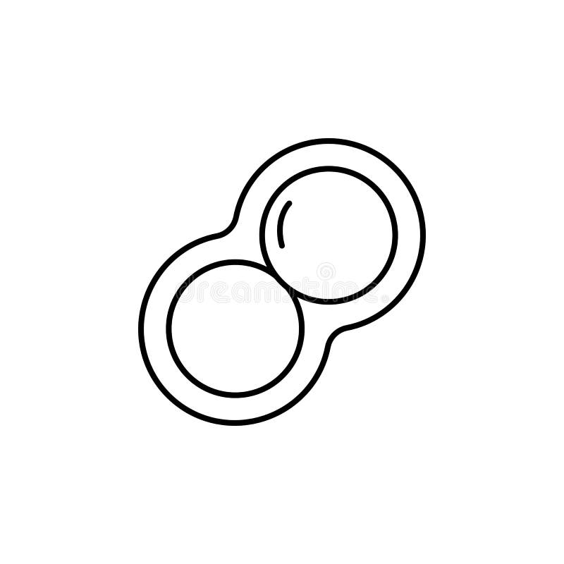 Cleavage of Bacteria Icon. Element of Microorganisms Icon for Mobile ...