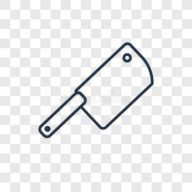 Cleaver Icon Vector Isolated on White Background, Logo Concept O Stock ...