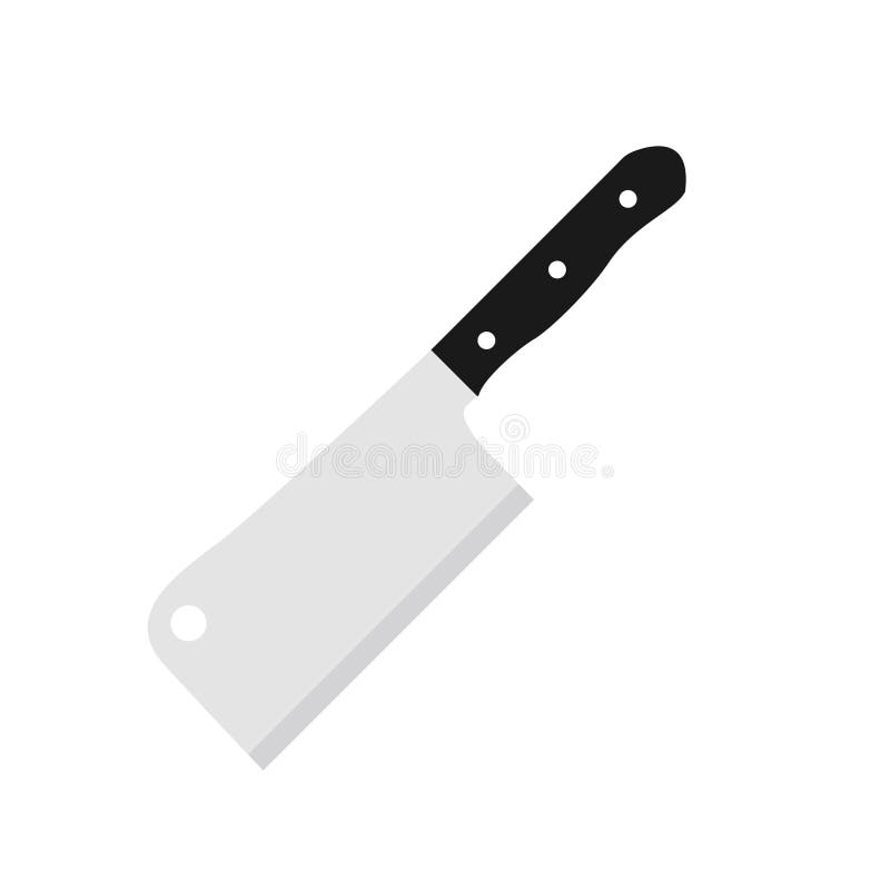 Cleaver Flat Design Vector Illustration Stock Vector - Illustration of ...