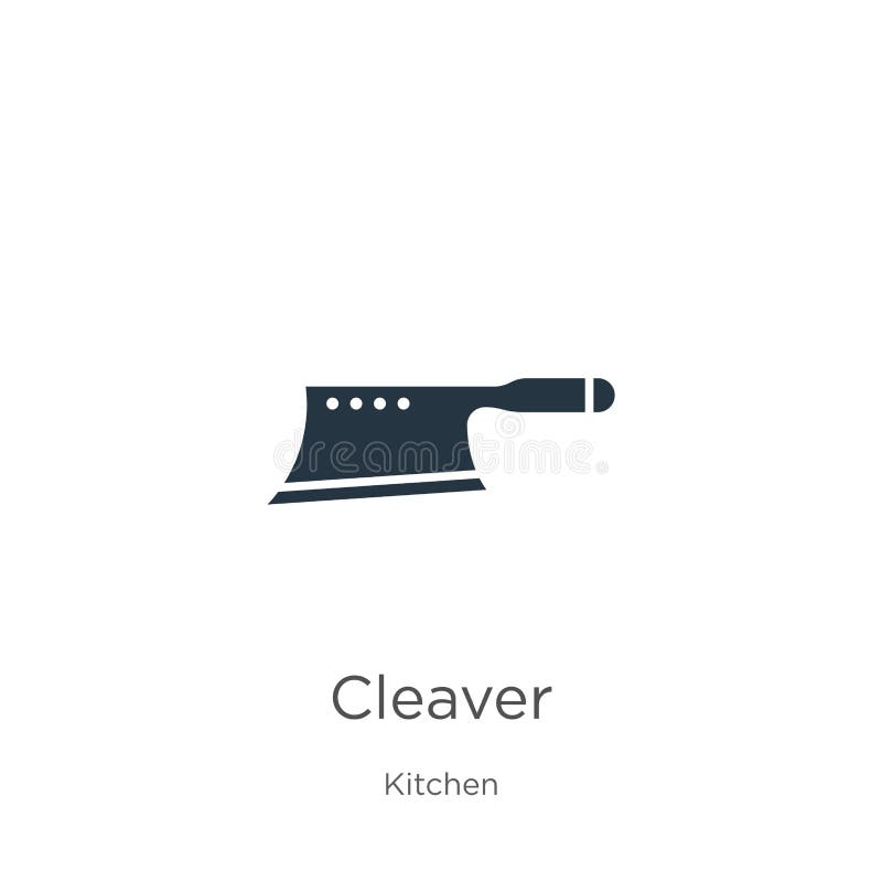 Cleaver Icon Vector. Trendy Flat Cleaver Icon from Kitchen Collection ...