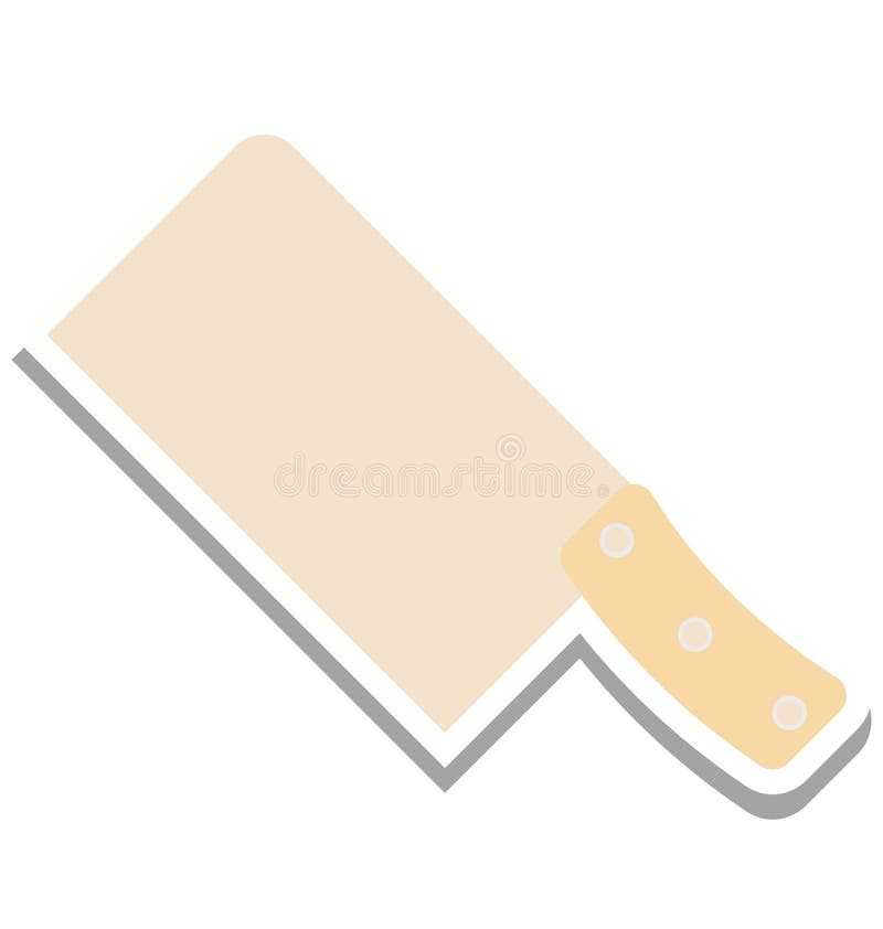 Cleaver Isolated Vector Icon Editable Stock Vector - Illustration of ...