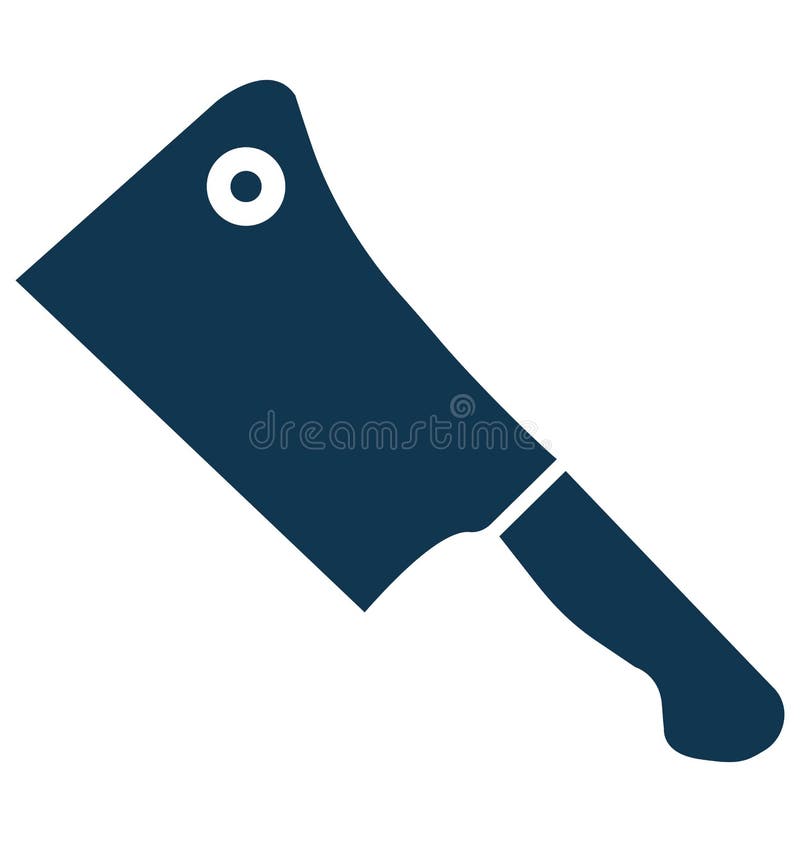 Cleaver Isolated Vector Icon Which Can Be Easily Modified or Edit Stock ...