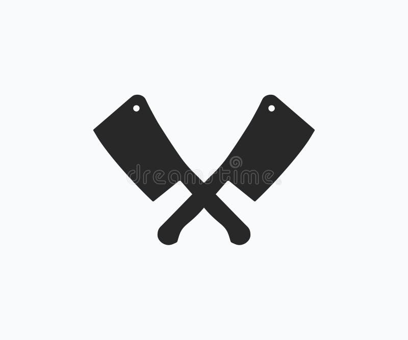 Cleaver Knife Icon. Meat Cleaver Vector Icon Stock Vector ...
