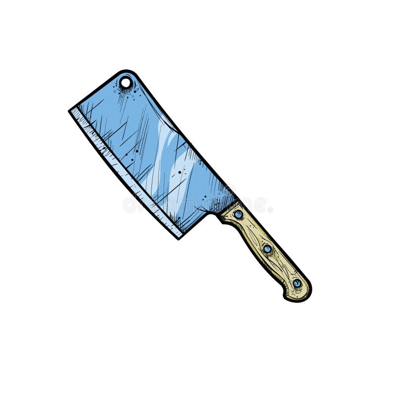 Cleaver - Retro Vector Illustration Stock Illustration - Illustration ...