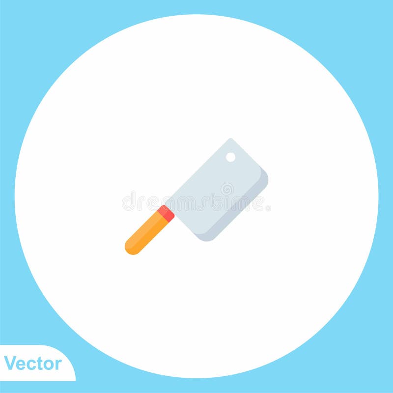 Cleaver Vector Icon Sign Symbol Stock Illustration - Illustration of ...