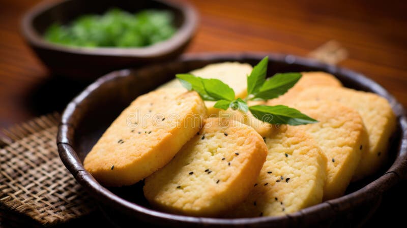 Cleavers, Crispy and Fluffy Rice Cookies from Japan. Stock Image ...