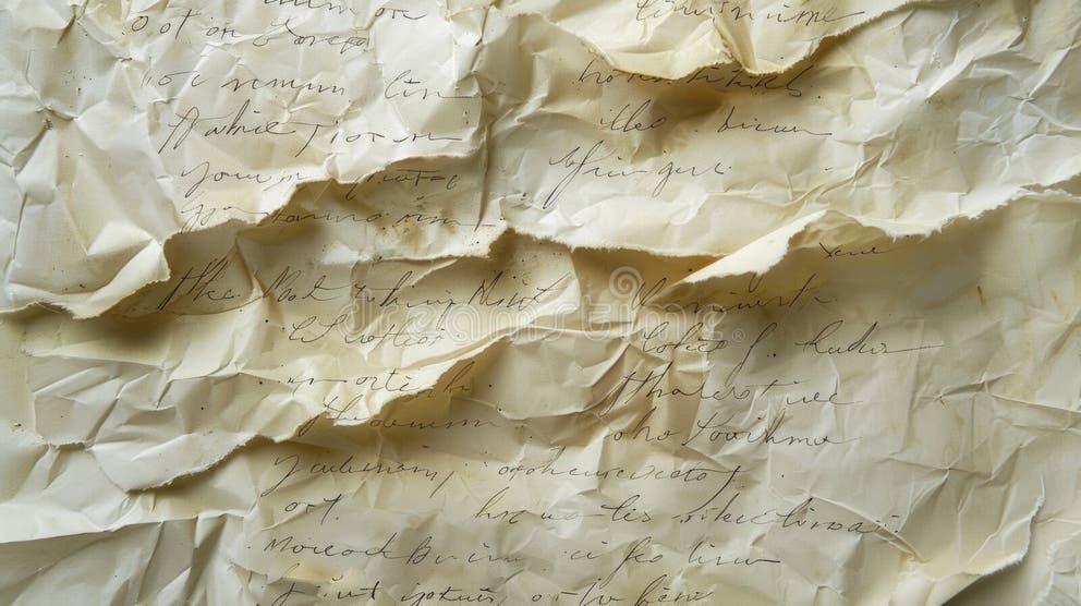 A Cled Piece of Paper with Scribbled Words Expressing Inner Turmoil ...