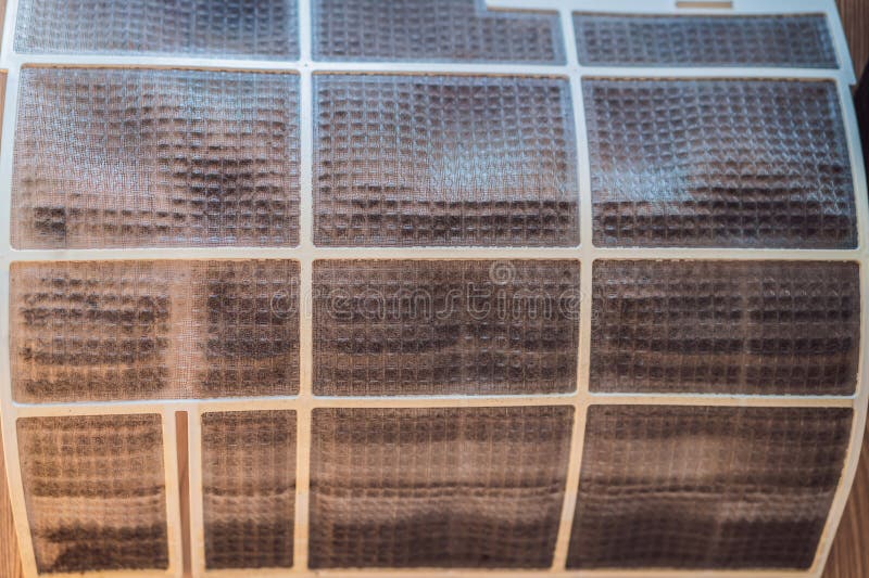 Cleen Out Dust from Air Conditioner Filter Stock Image - Image of wash ...