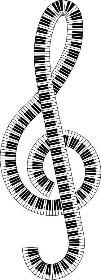 Clef stock vector. Illustration of composition, sign - 11831876