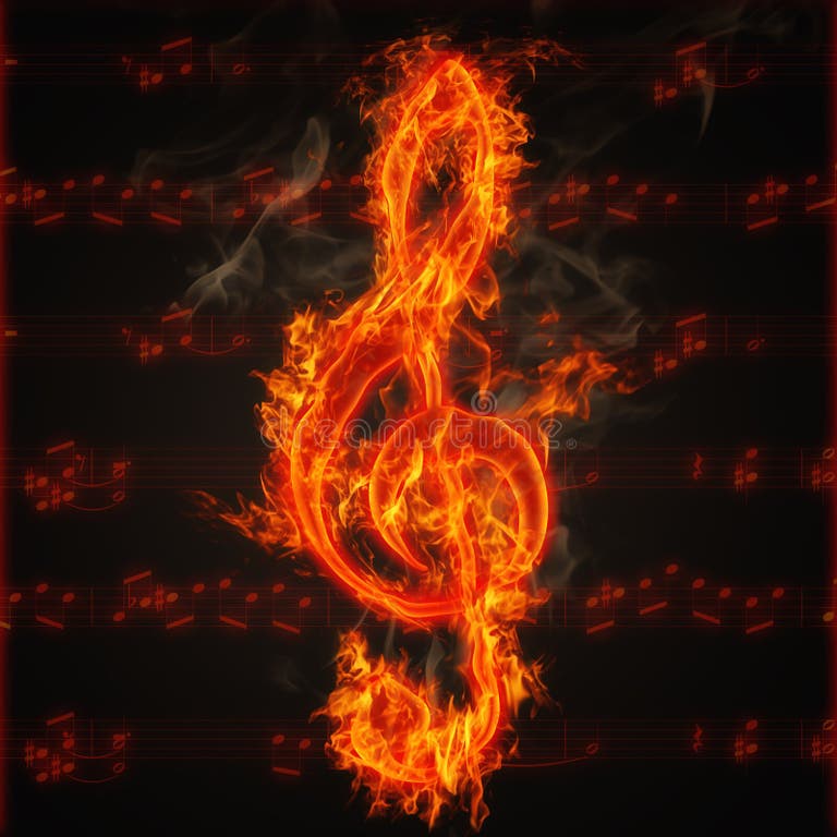 Treble Clef Fire Stock Illustrations – 180 Treble Clef Fire Stock ...