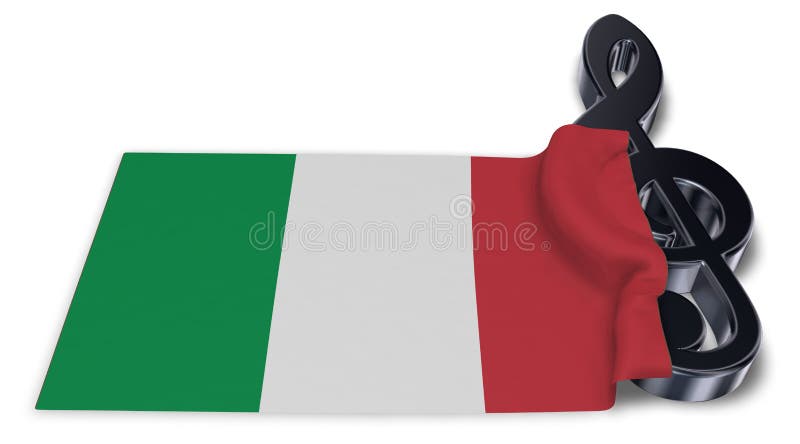 Music Note Italian Flag Stock Illustrations – 11 Music Note Italian ...