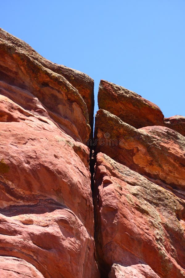 Cleft in Rock stock photo. Image of cliff, drought, hills - 28753678