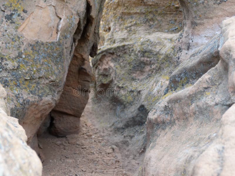 The cleft in the rock stock image. Image of travel, waterfall - 106737449