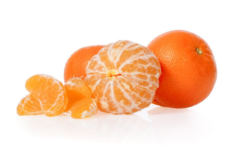 Clementina Isoladas Em Um Fundo Branco Imagem de Stock - Imagem de ...