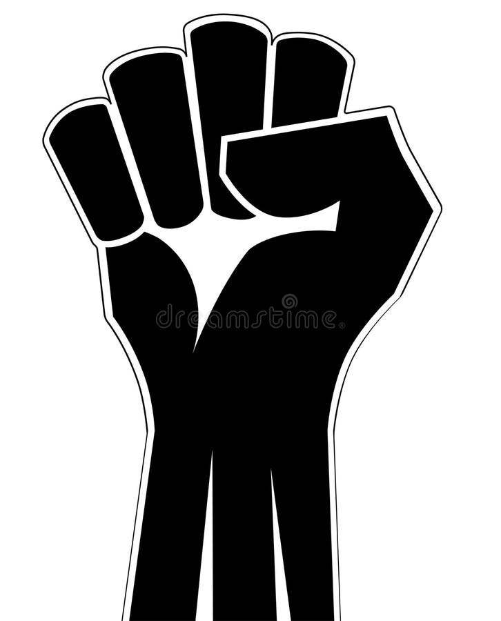 Fist Hand Power Logo. Protest Strong Fist Raised Fight Icon Stock ...