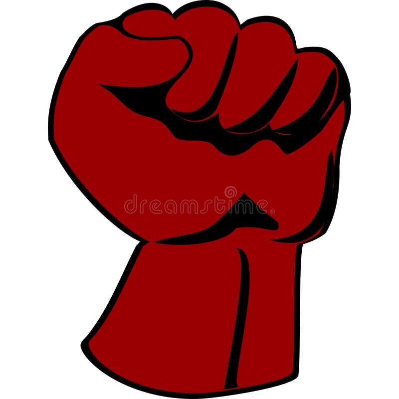 Clenched fist stock illustration. Illustration of font - 340635179