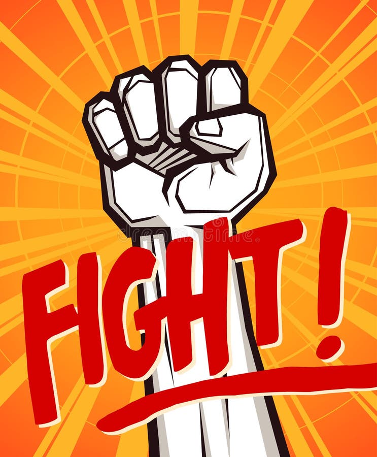 Clenched Fist Vector Illustration Stock Vector - Illustration of ...