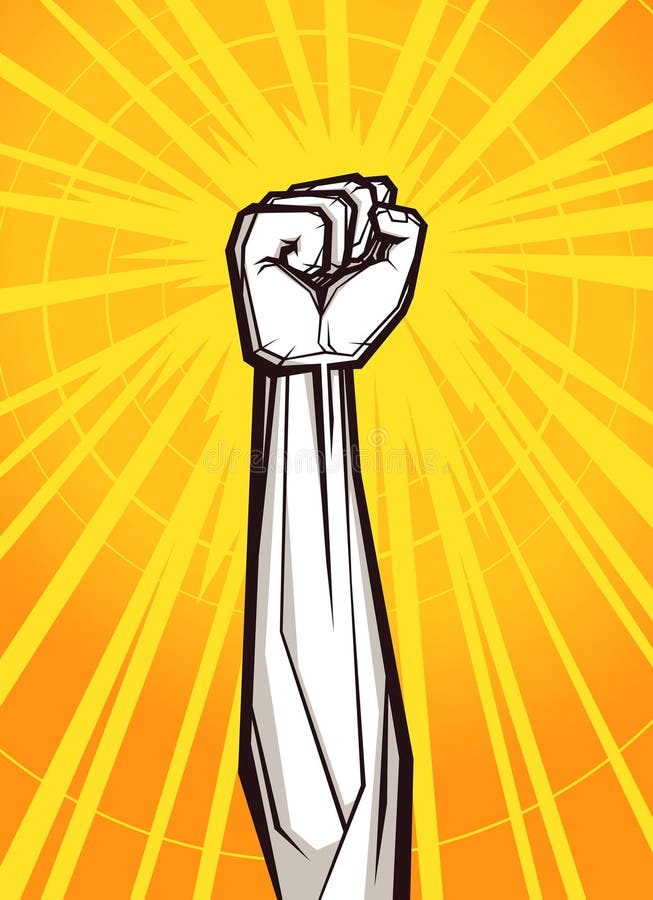 Clenched Fist Vector Illustration Stock Vector - Illustration of ...