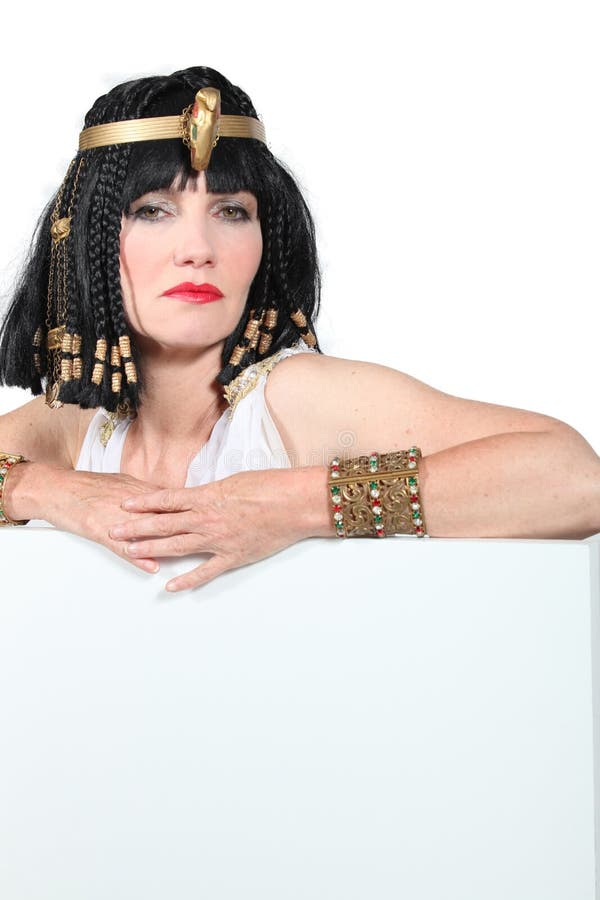 Woman in Cleopatra costume stock image. Image of egyptian - 25578375