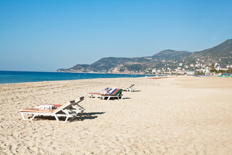 Cleopatra Beach (Kleopatra Beach) in Alanya, Turkey Stock Photo - Image ...