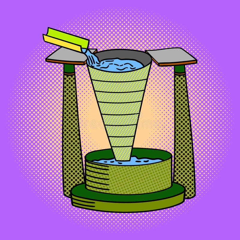 Man with clepsydra stock vector. Illustration of bowler - 15133783