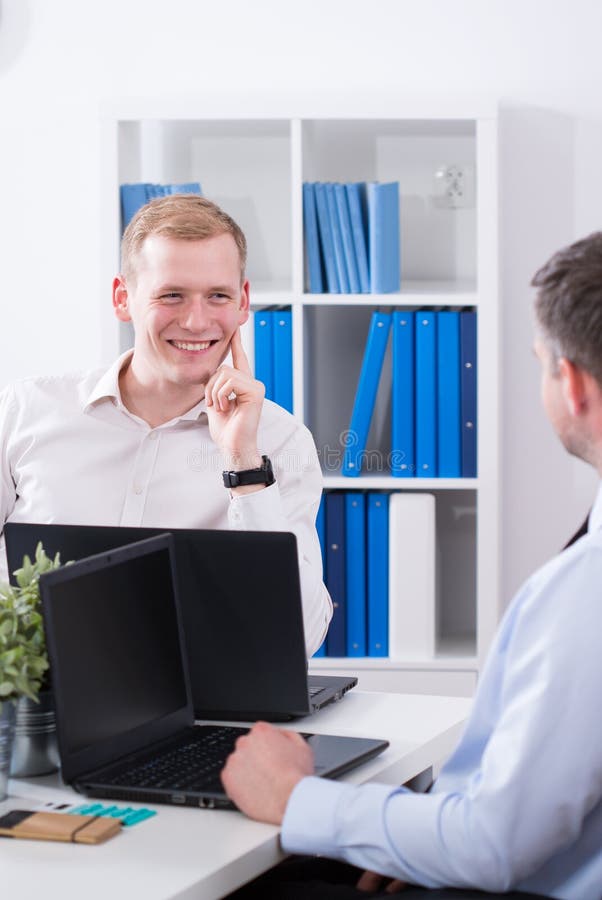 Clerical workers in bureau stock image. Image of businessman - 54095311