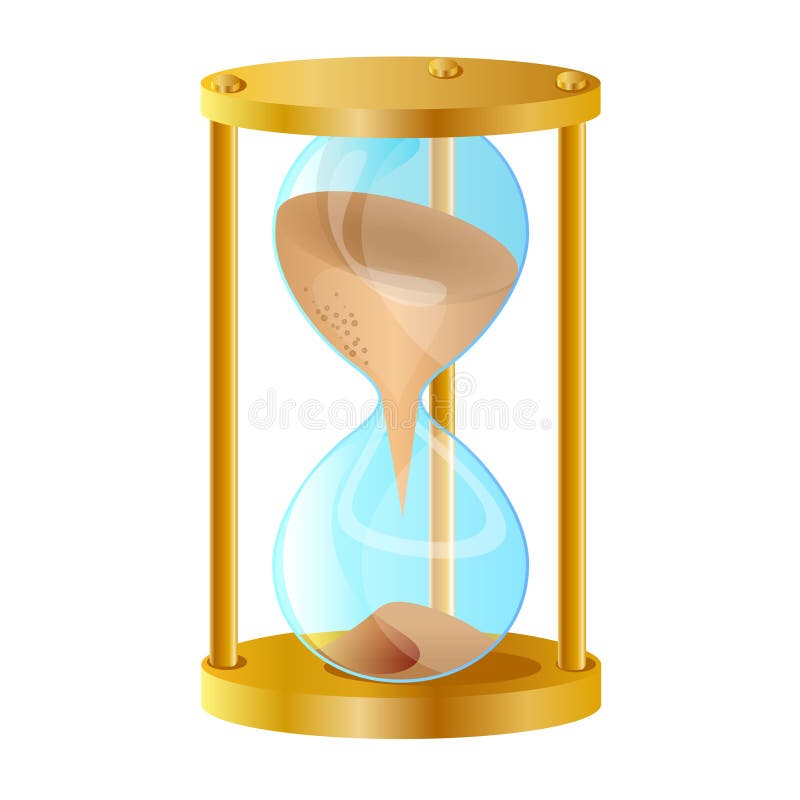 Vector la clessidra illustrazione vettoriale. Illustrazione di sabbia ...