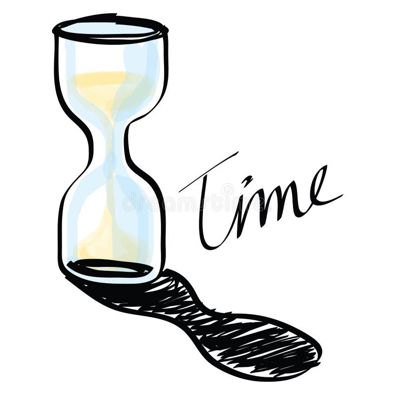 Vector la clessidra illustrazione vettoriale. Illustrazione di sabbia ...