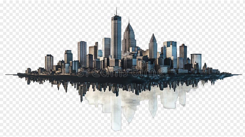 Cleveland city skyline stock photo. Illustration of layout - 341468250