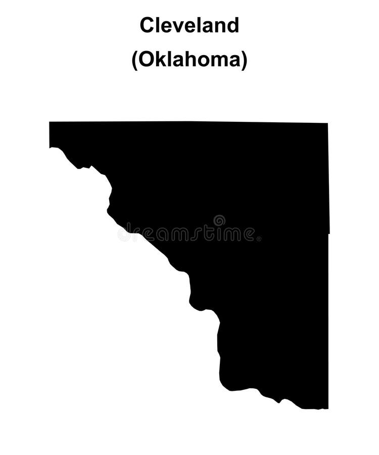Cleveland outline map stock vector. Illustration of tourism - 361751919