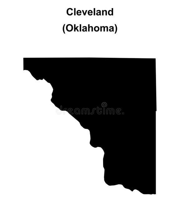 Cleveland outline map stock vector. Illustration of tourism - 361751919