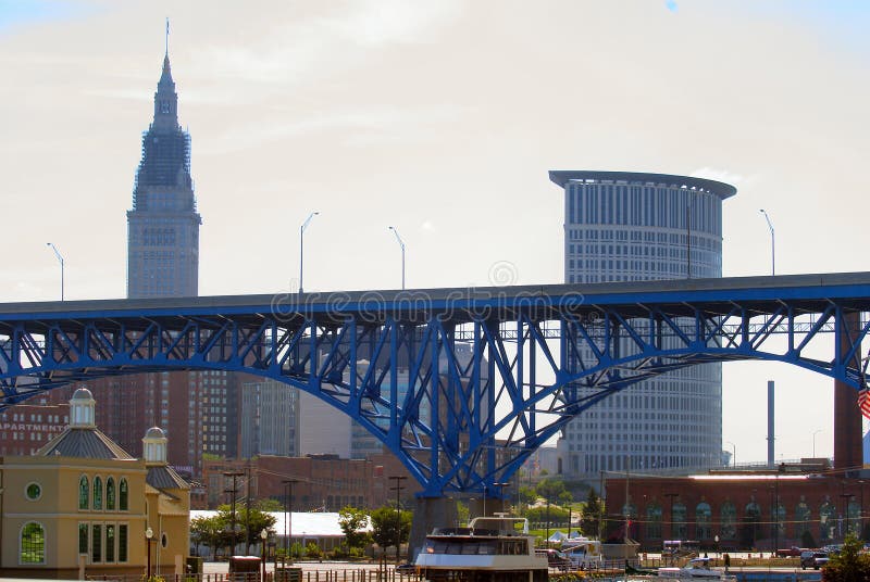 Cleveland Flats stock image. Image of buildings, metropolis - 5760455