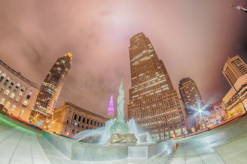 Cleveland. Image of Cleveland Downtown Stock Photo - Image of ...
