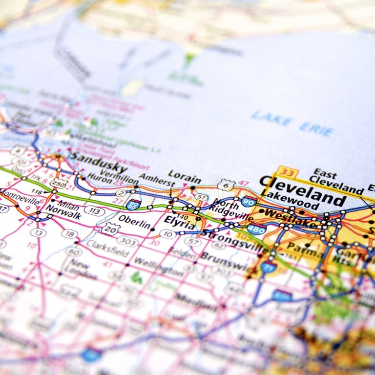 Map Cleveland Neighborhoods Stock Photos - Free & Royalty-Free Stock ...