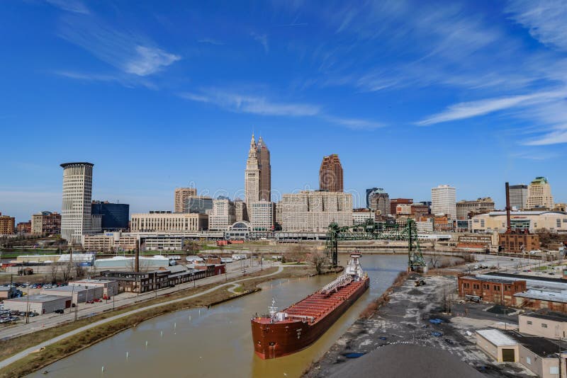 Cleveland Skyline editorial image. Image of cityscape - 74573590